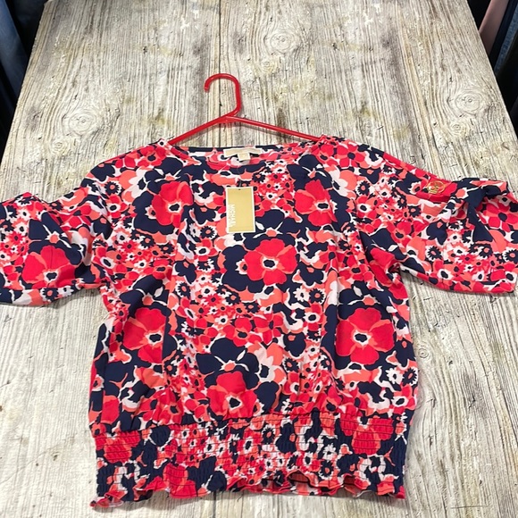 Michael Kors | Tops | Nwt Michael Kors Geranium Top | Poshmark